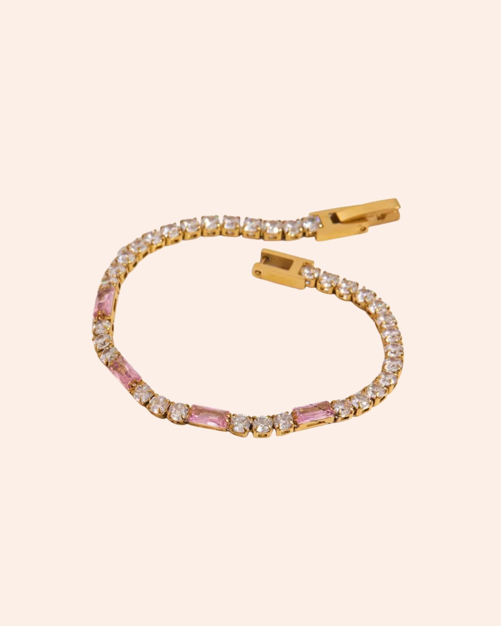 Pink Luxe Tennis Bracelet