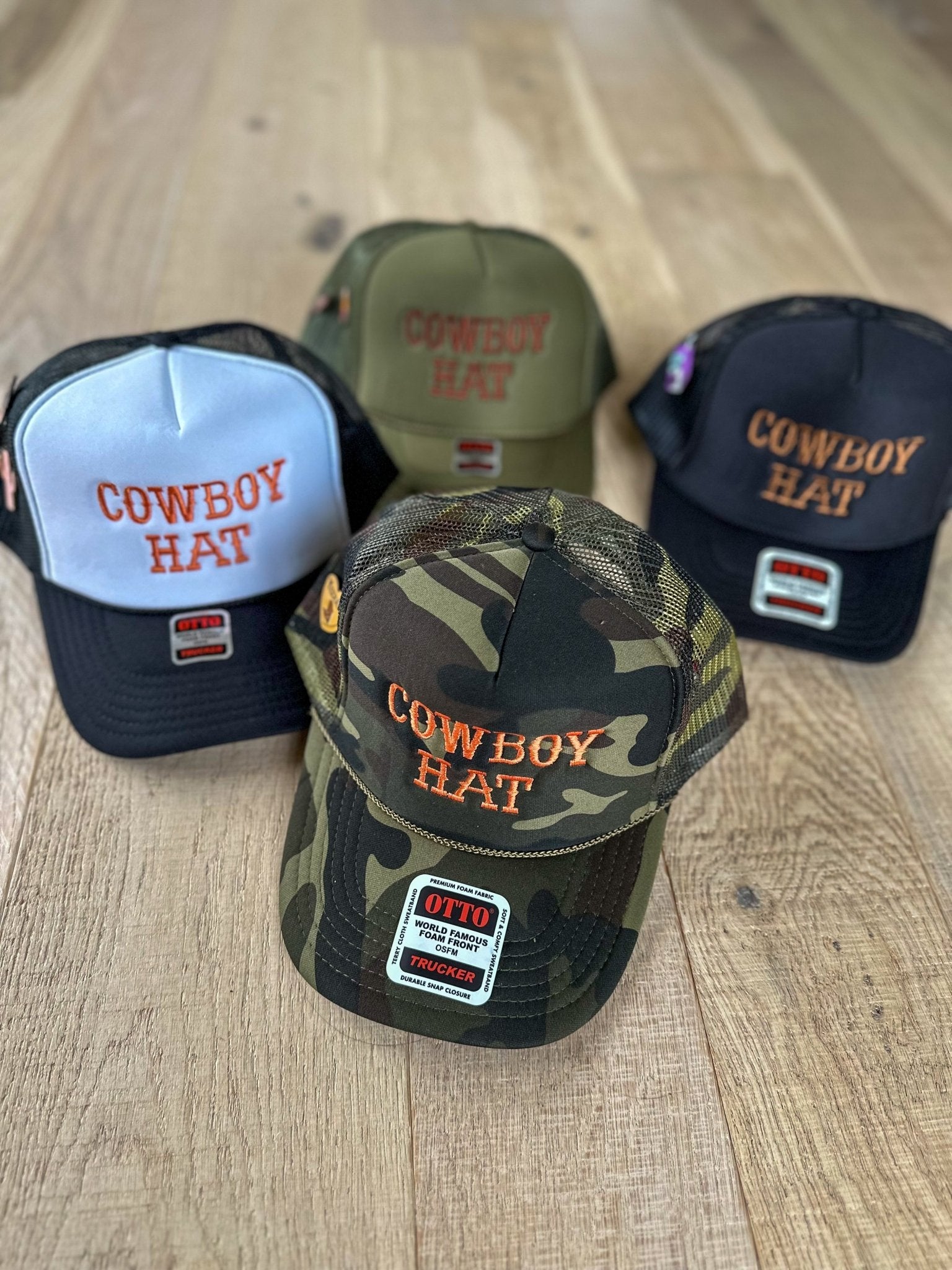 Cowboy Embroidered Trucker Hat